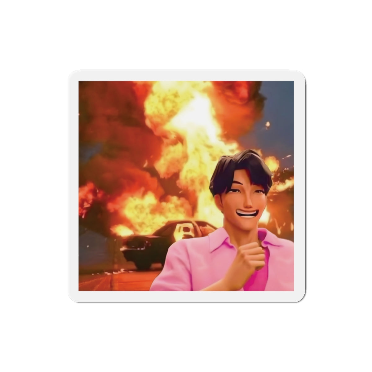 Kpop Demon Hunters Saja Boys Jinu Running From Rumi Meme Magnet ...