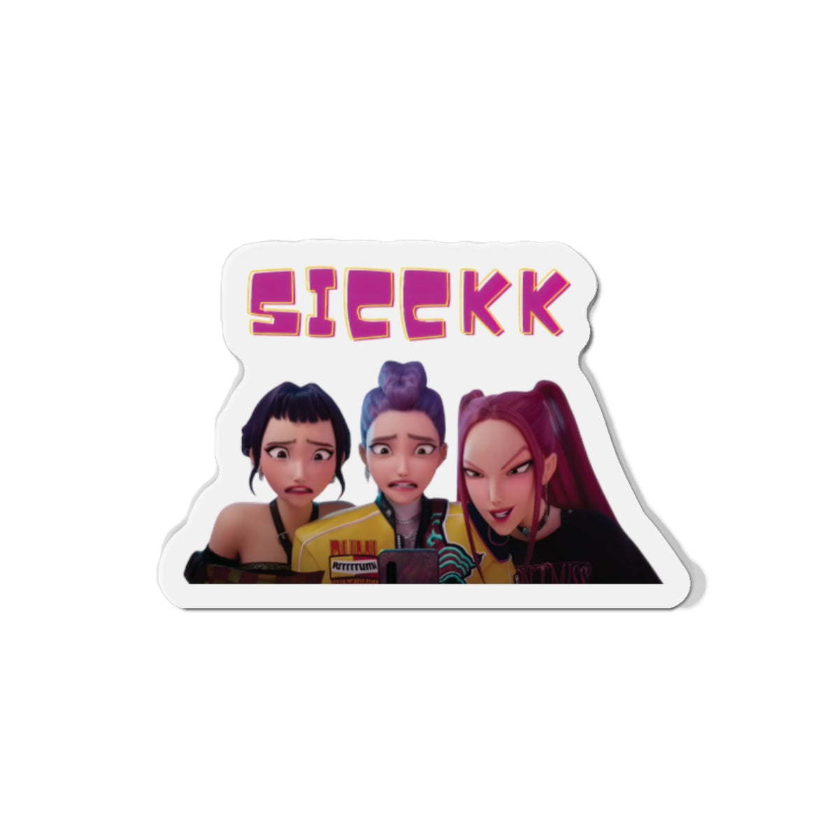Kpop Demon Hunters Huntrix Rumi Mira Zoey Sick Magnet – Crafty Cycle